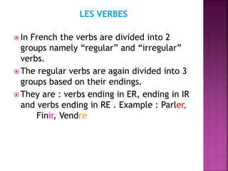 French basics & grammar updated | PPTX