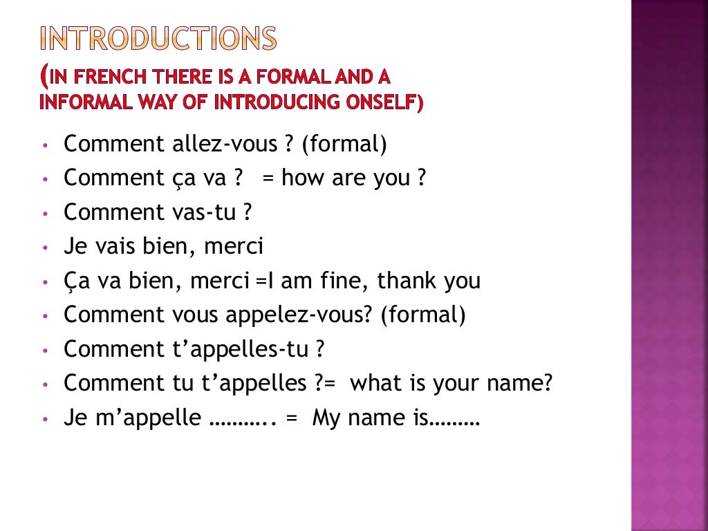 French basics & grammar updated