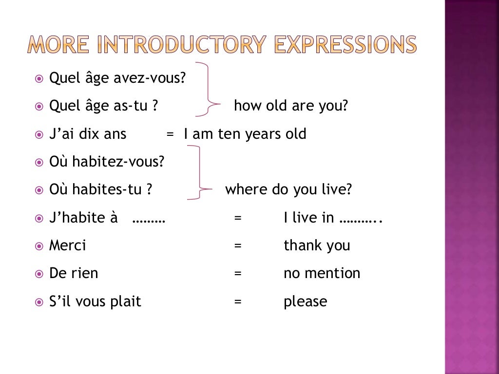 French basics & grammar updated