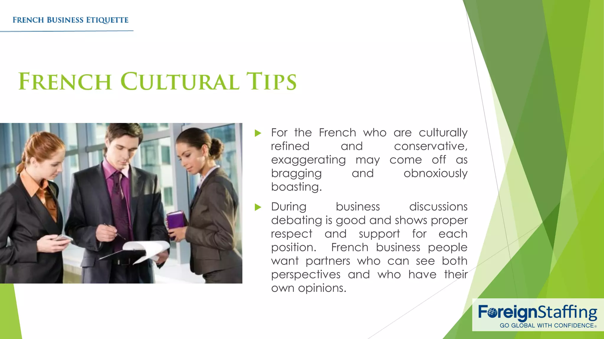 French Business Etiquette | PDF