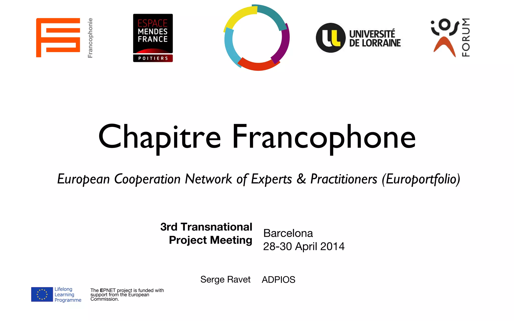 Europortfolio: French Chapter | PPT