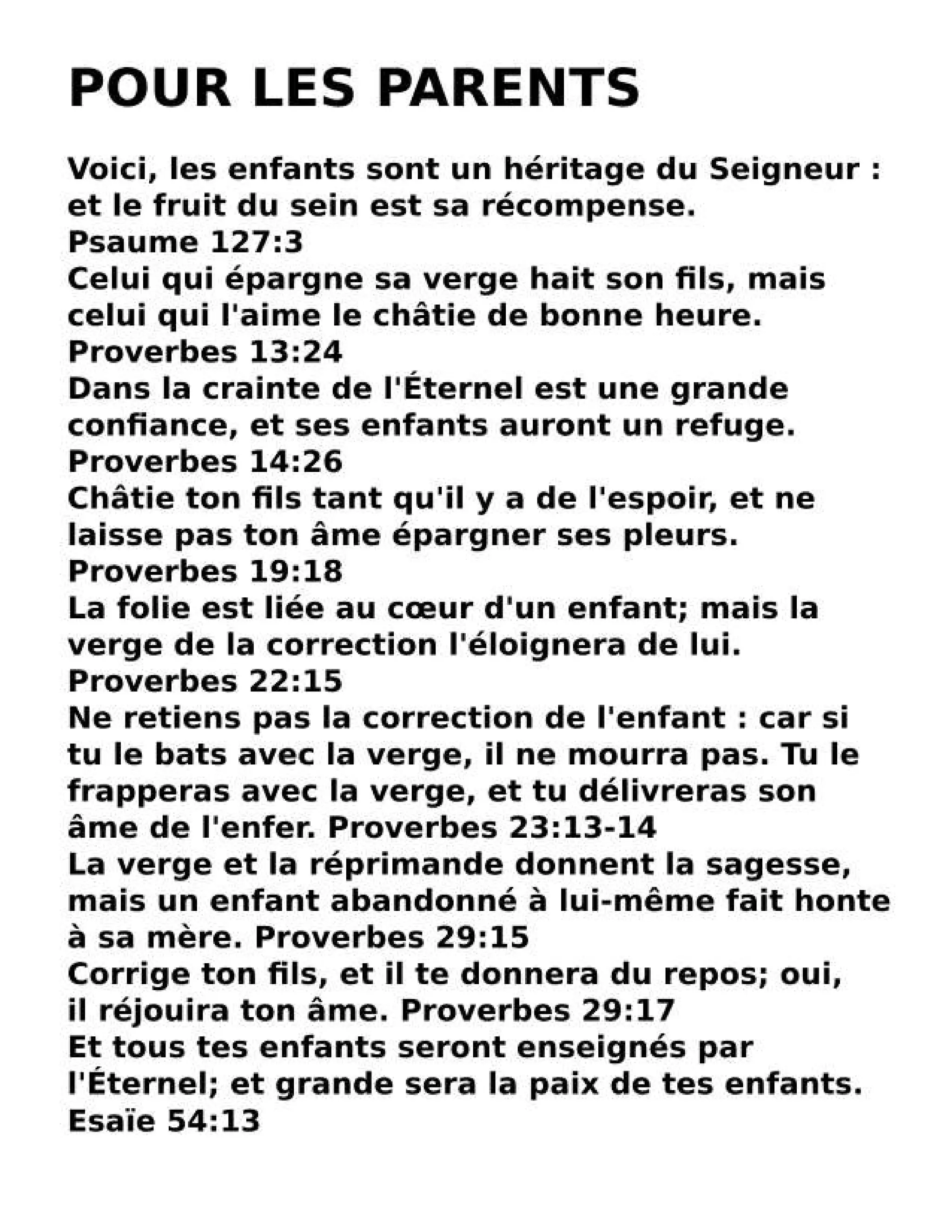 French Child Discipline Tract | PDF