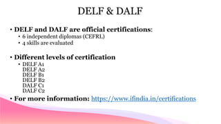 French class presentation by juan luis at iit mandi | PPT