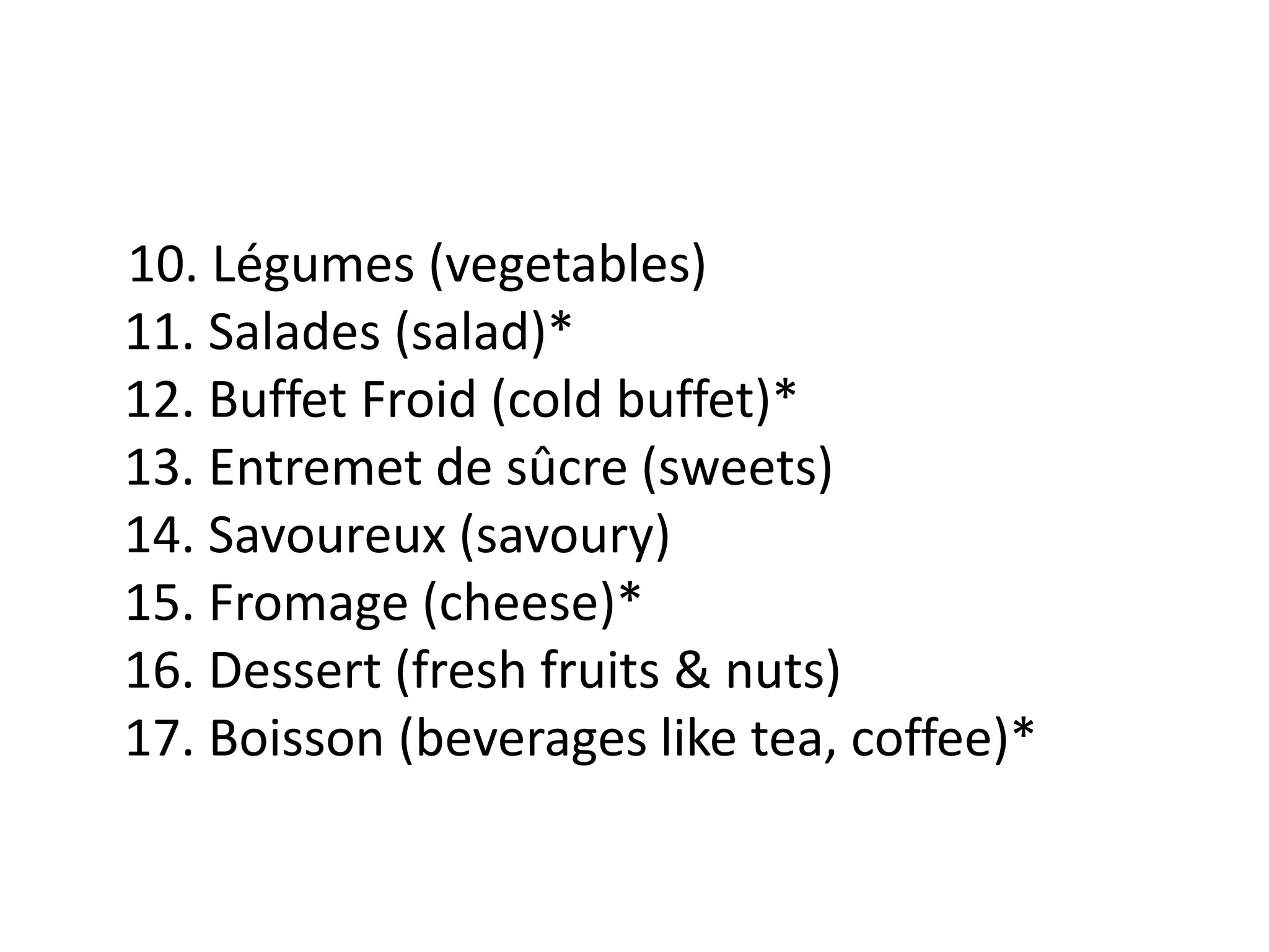 French classical menu | PPTX