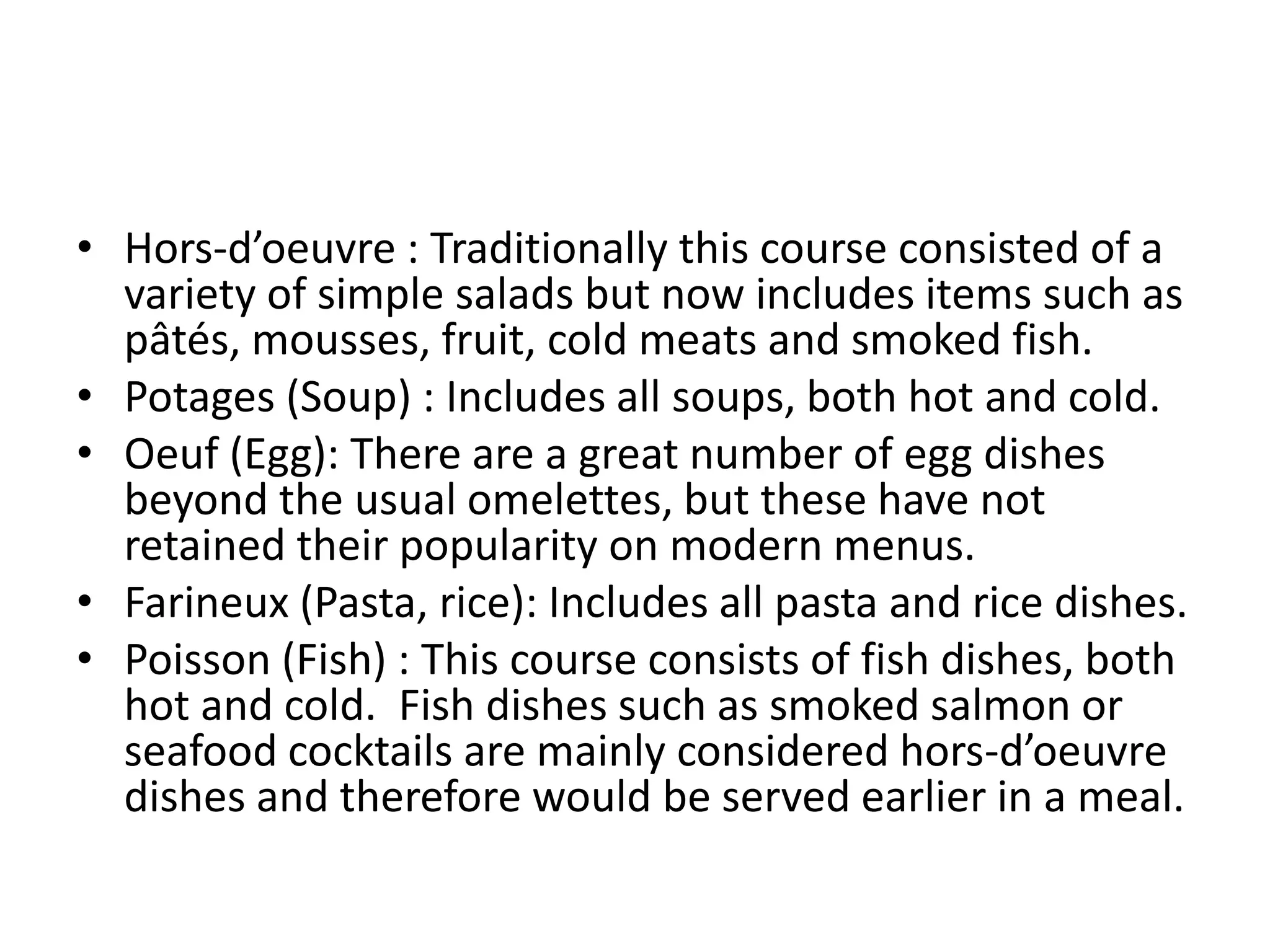 French classical menu | PPTX