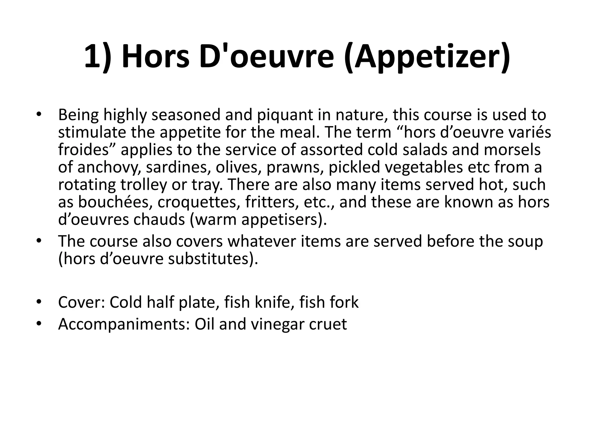 French classical menu | PPTX