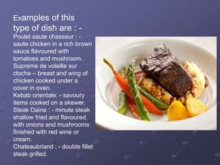 French classical menu | PDF | Desserts and Baking | Food & Drink