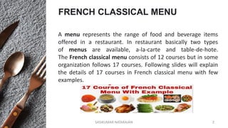 French classical menu | PDF