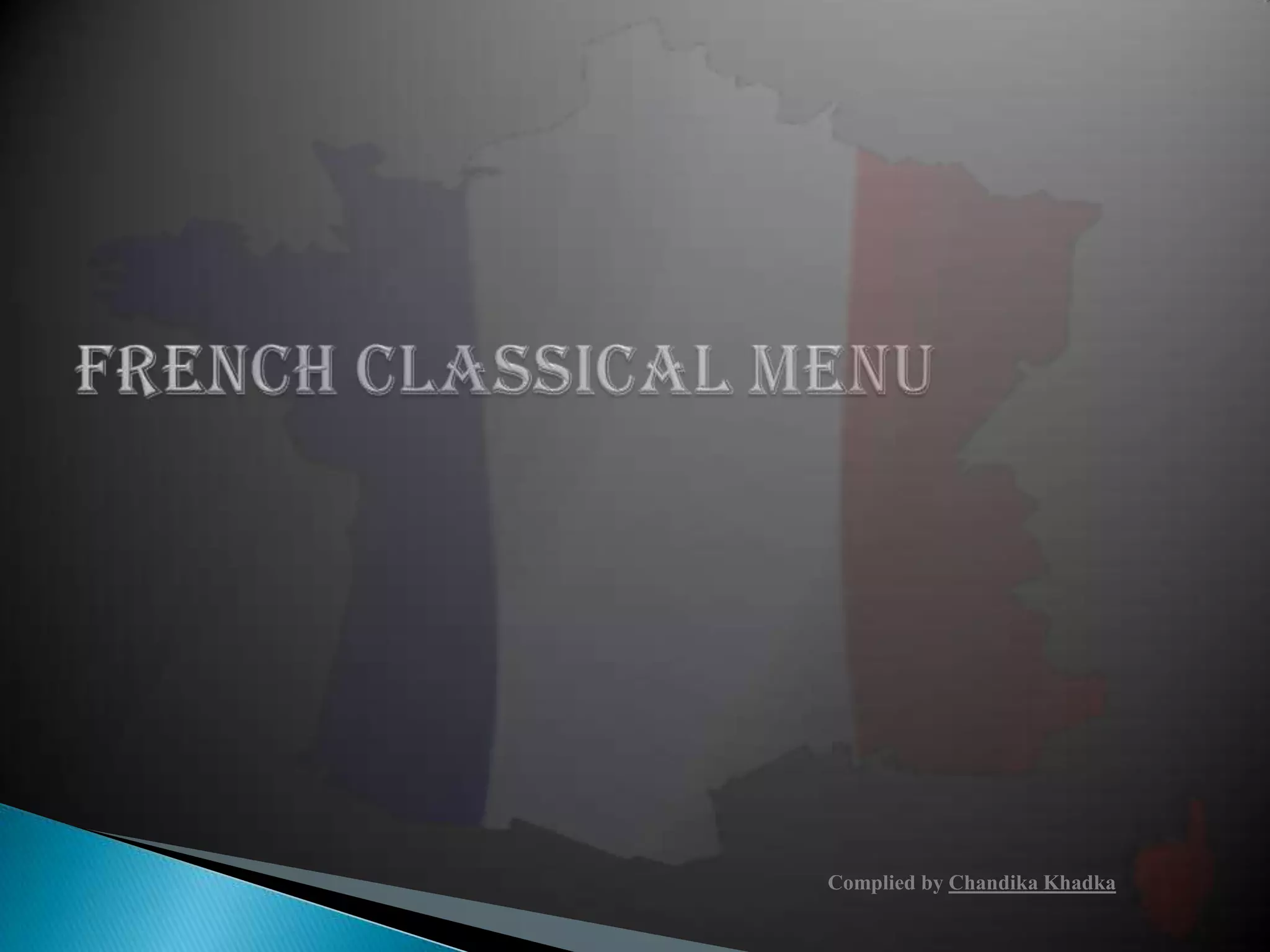 French classical menu (2) | PPT