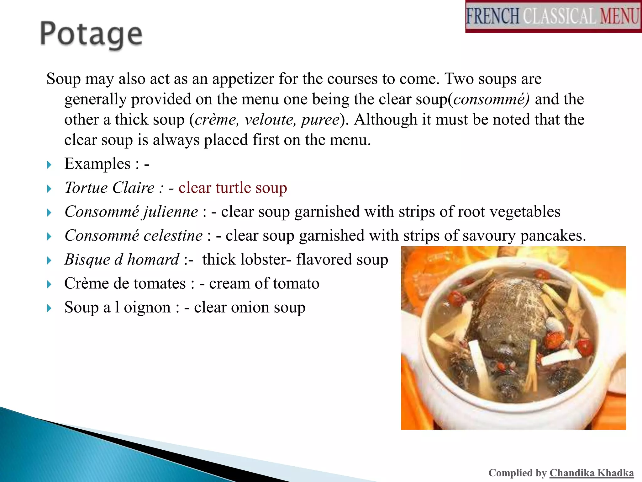 French classical menu (2) | PPTX