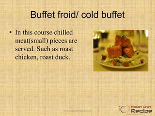 French classical menu with examples | PPTX