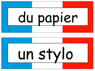 French Classroom Objects Labels | PPT