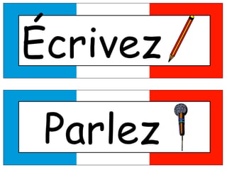 French Classroom Objects Labels | PPT