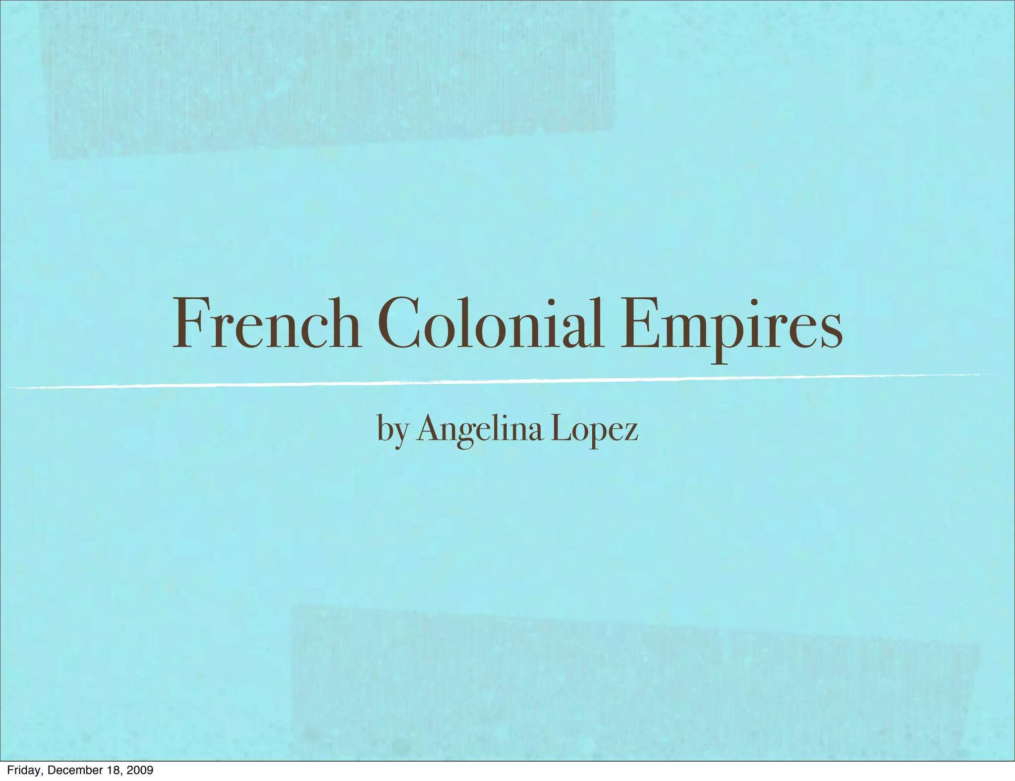 French Colonial Empire | PDF