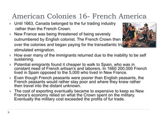 French colonies of north america | PPTX
