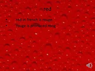 French colours By Kwally Nugent | PPT