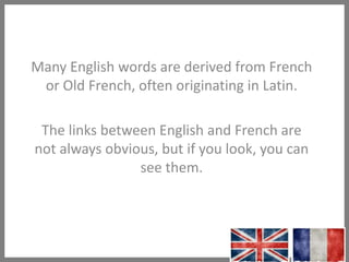 French Connections in English | PPTX
