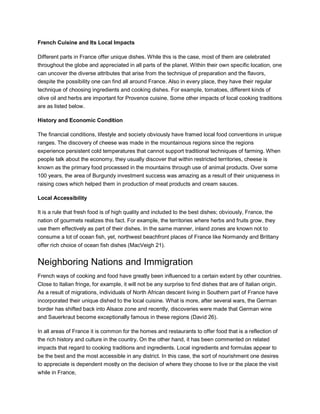 French cuisine | PDF