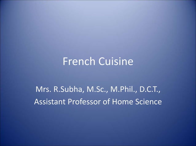 French Cuisine.ppt