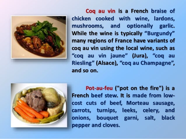 French cuisine ppt