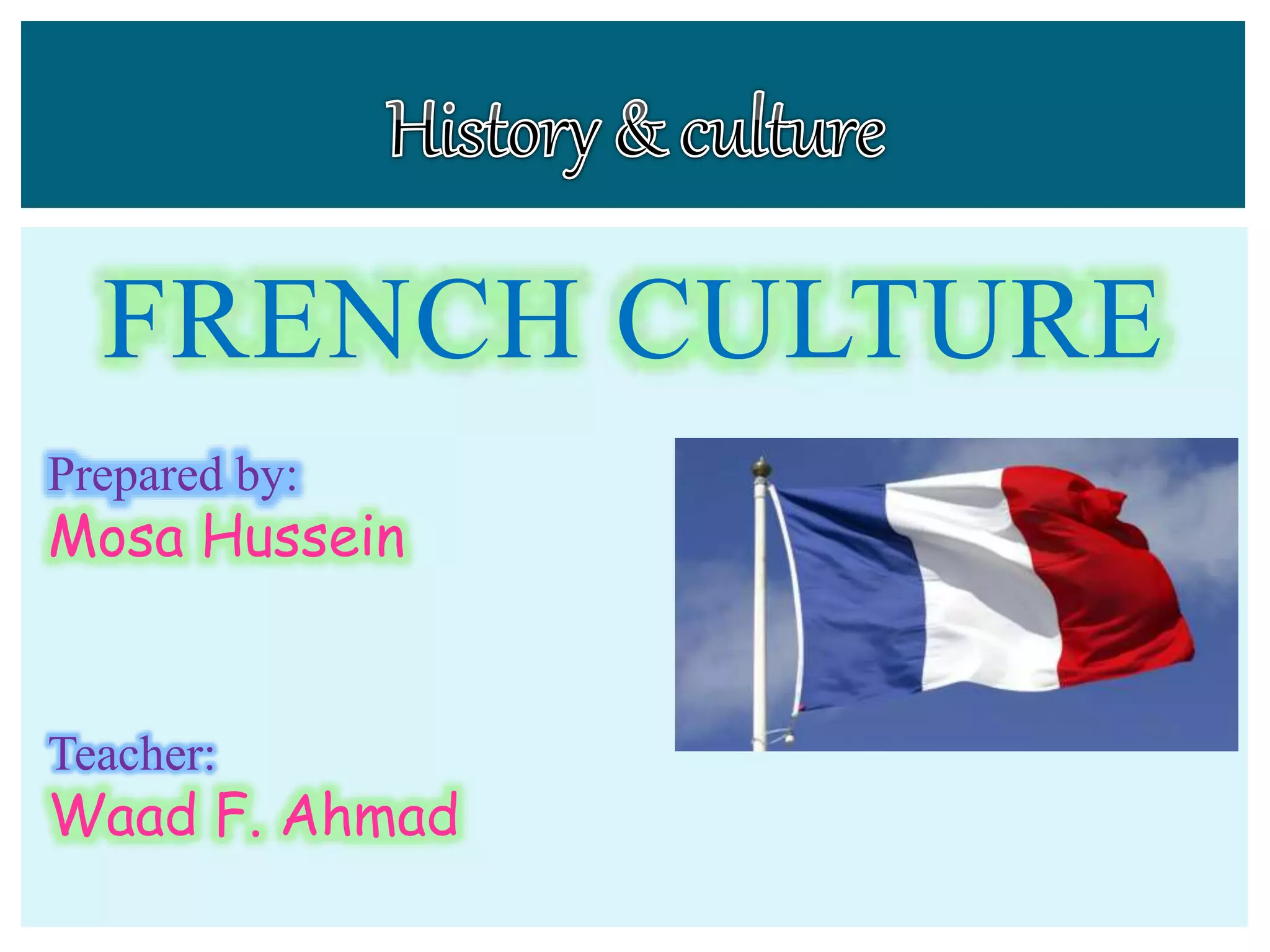 French Culture | PPTX