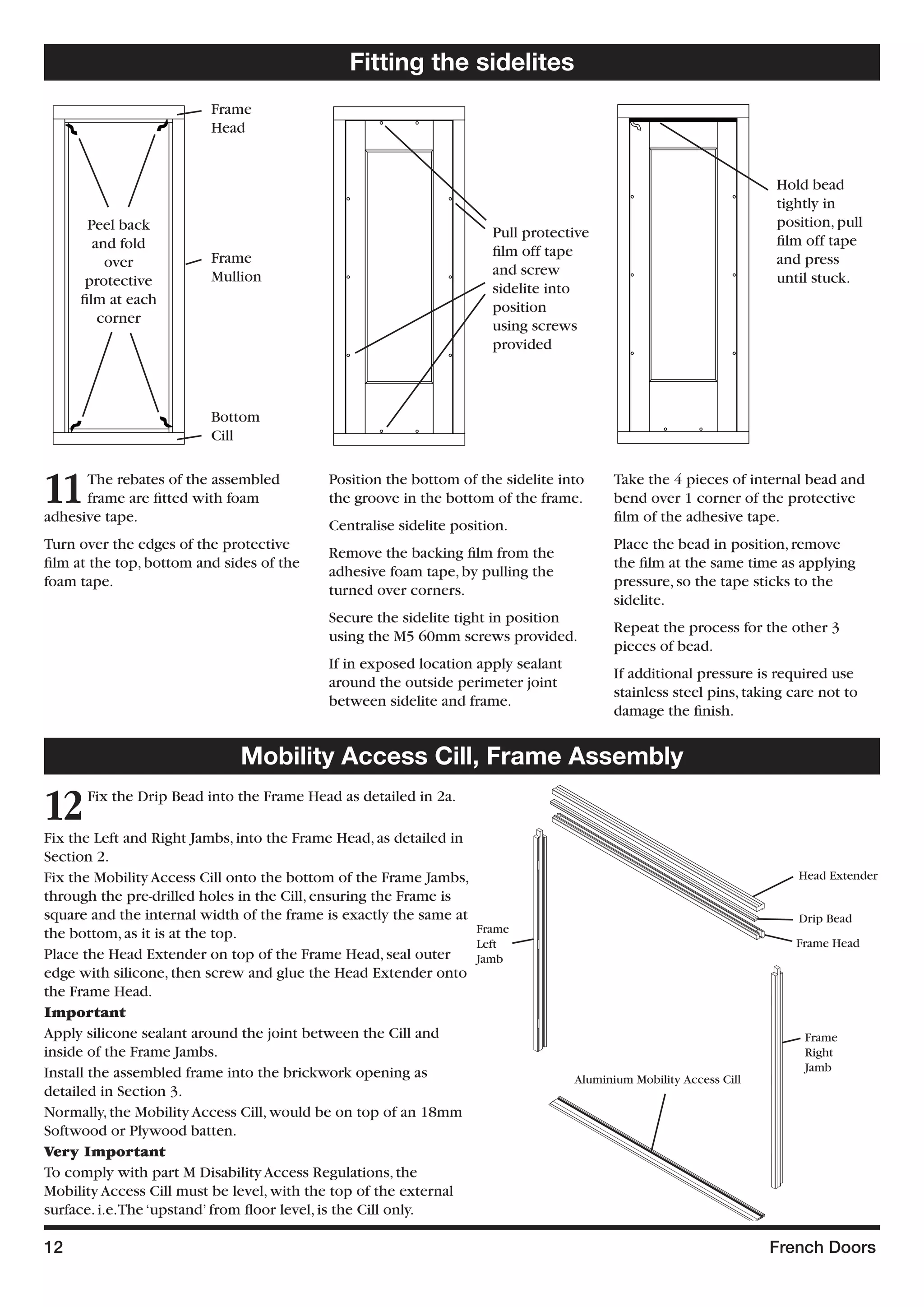 French Door Pairs – Assembly Instructions | PDF