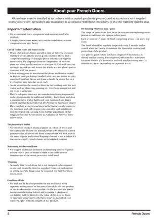 French Door Pairs – Assembly Instructions | PDF
