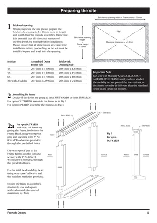 French Door Pairs – Assembly Instructions | PDF