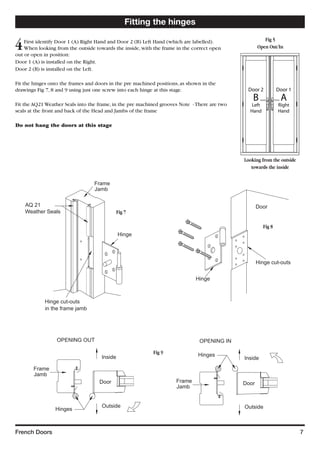 French Door Pairs – Assembly Instructions | PDF | Woodworking | Arts ...