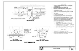French Drain Conceptual Drawings with details | PPT