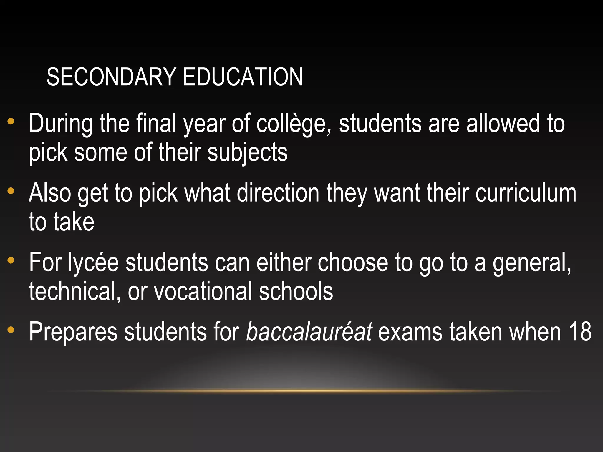 French education system | PPT