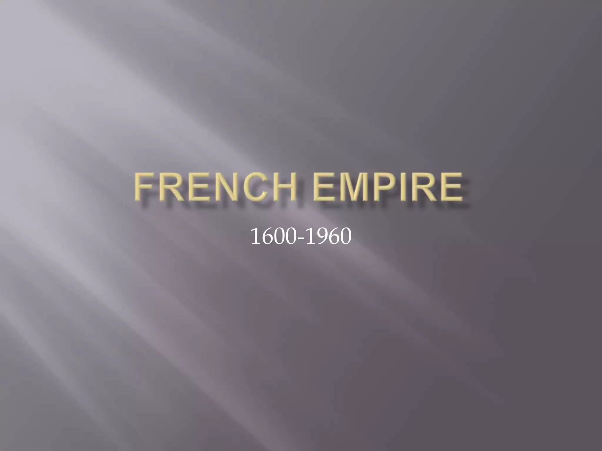 French Empire | PPTX