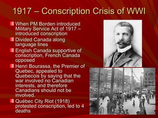 Canadian French-English Relations 1914-1970 | PPT