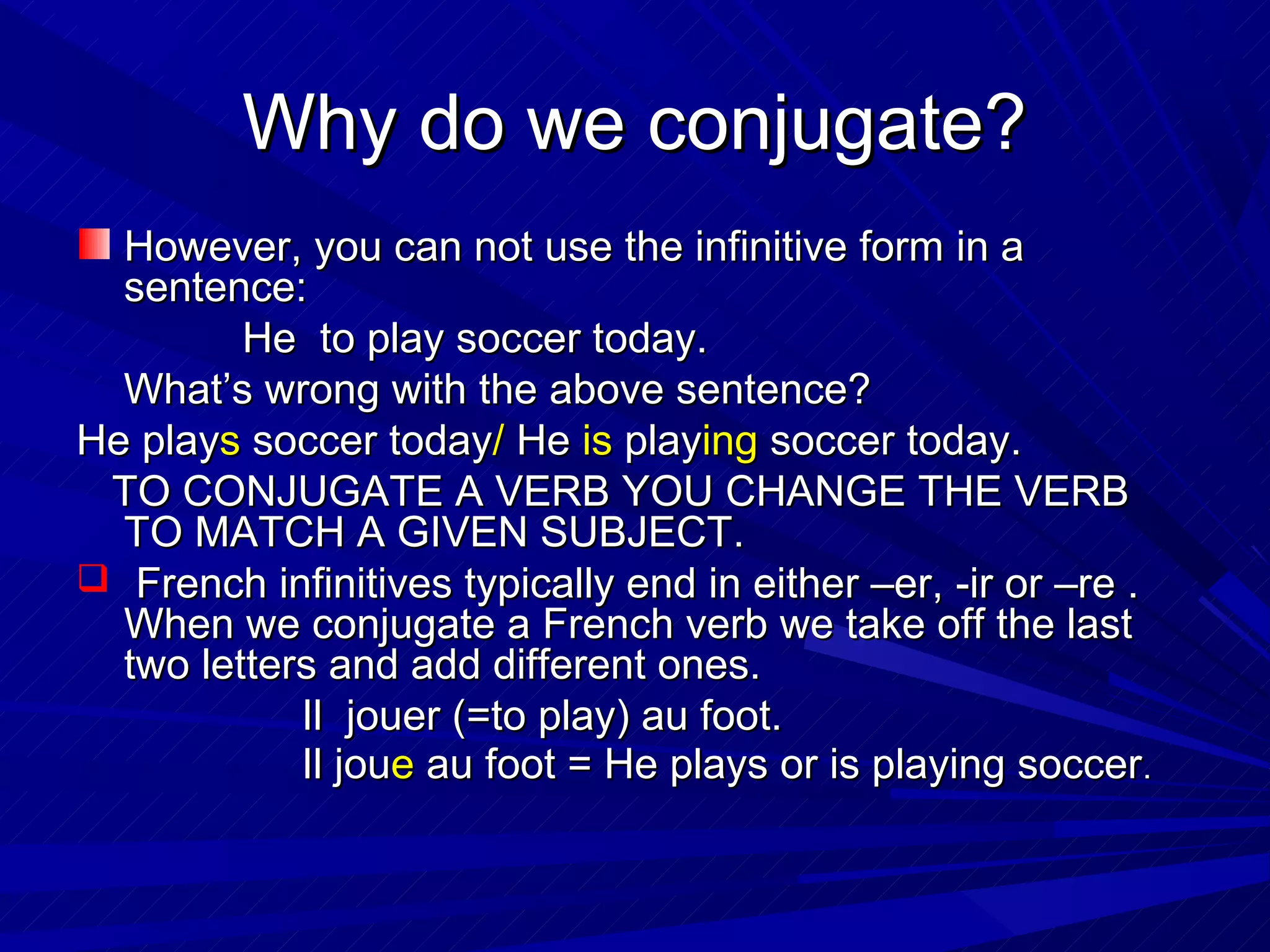 French –er verbs | PPT