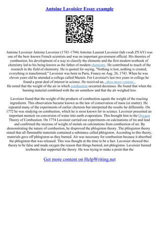 French Essay Example | PDF