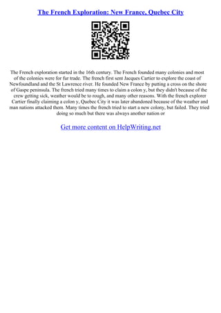 French Essay Example | PDF