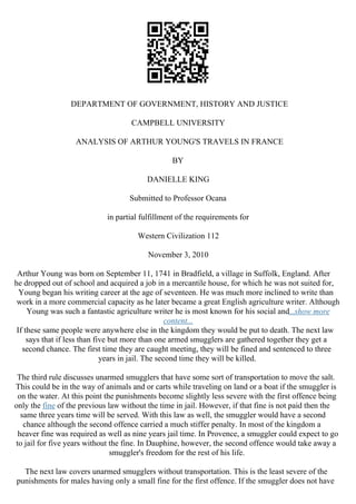 French Essay Example | PDF