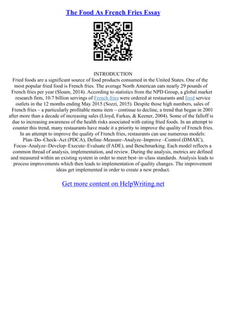 French Essay Example | PDF