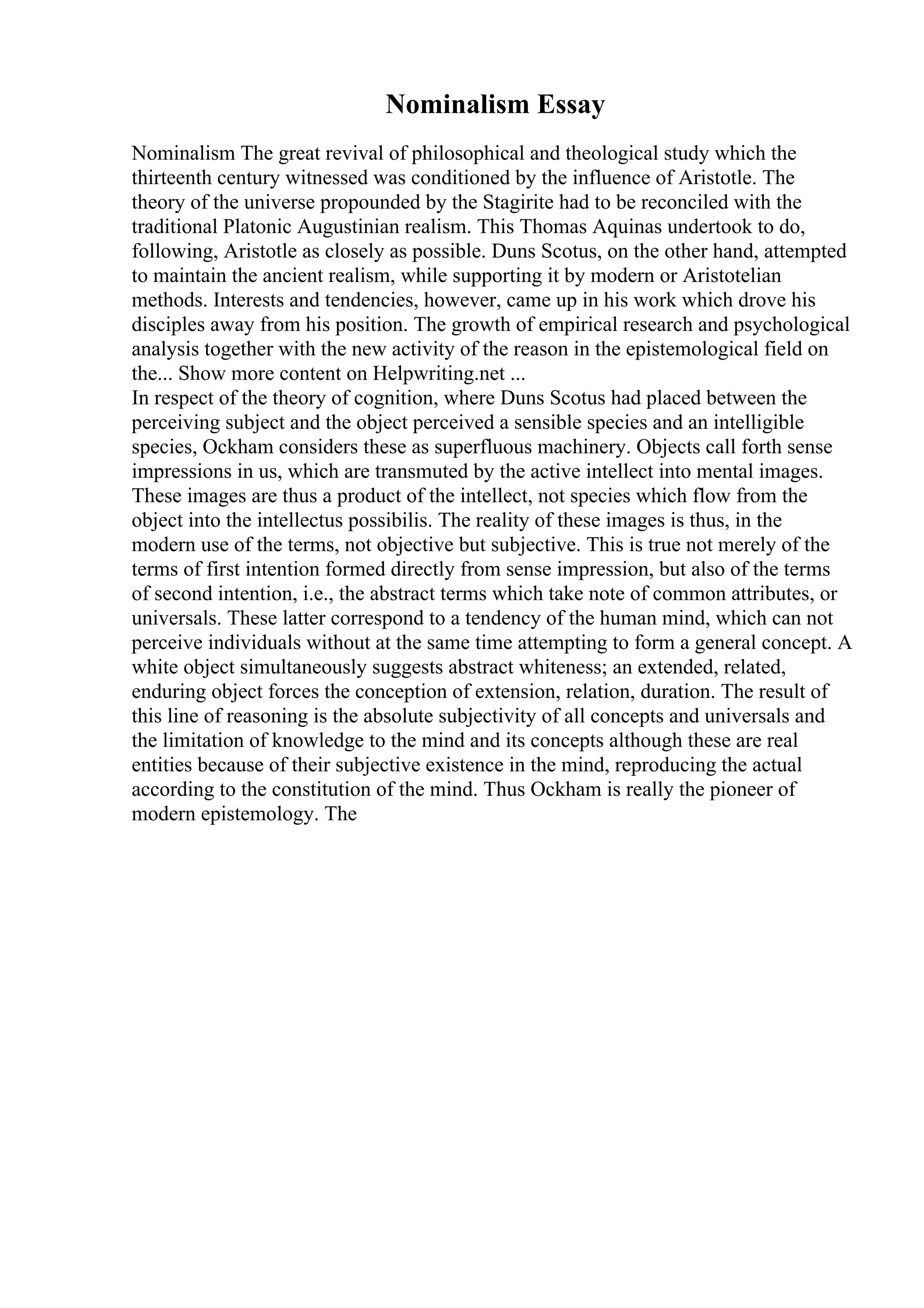 French Essay Example | PDF