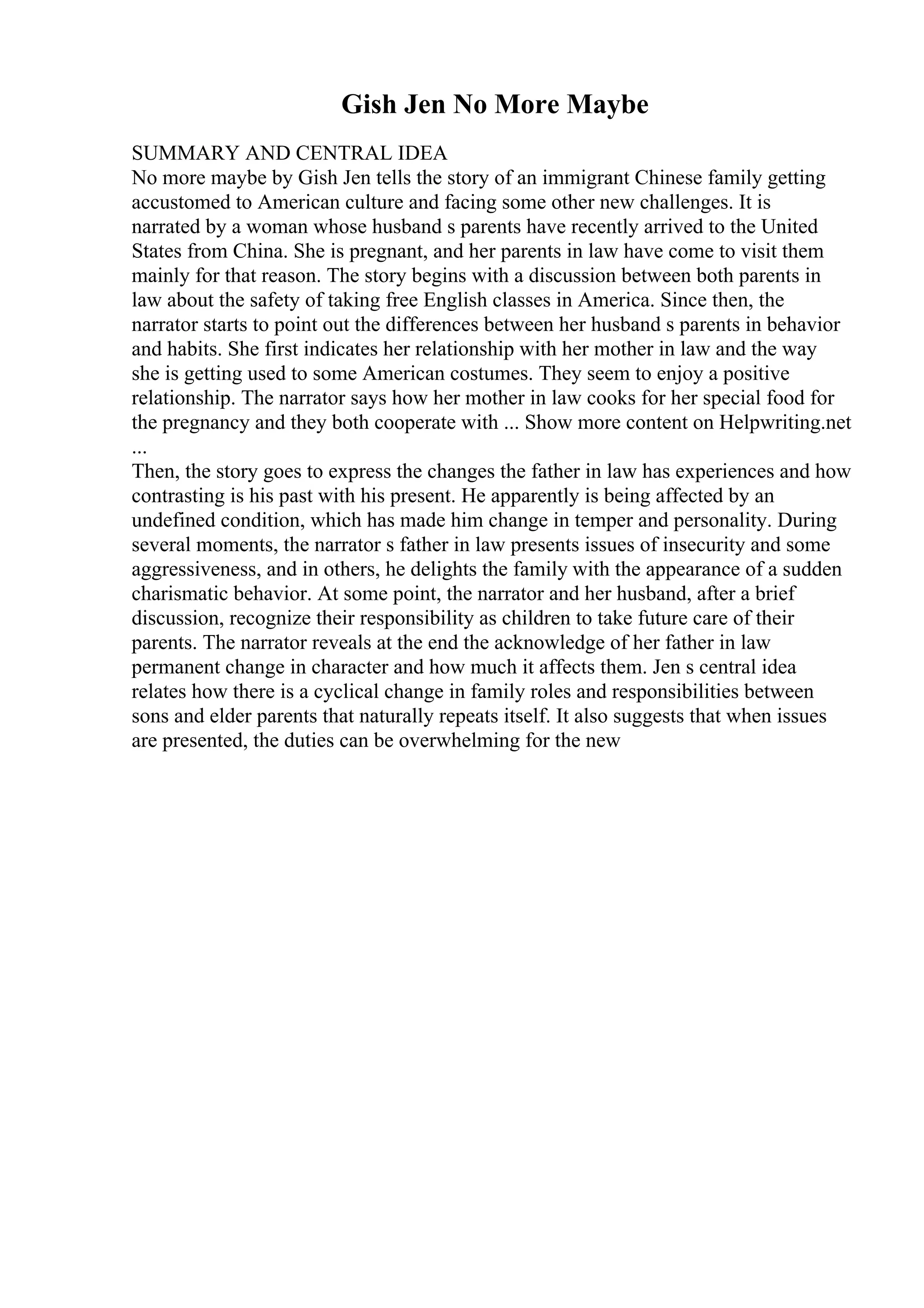 French Essay Example | PDF