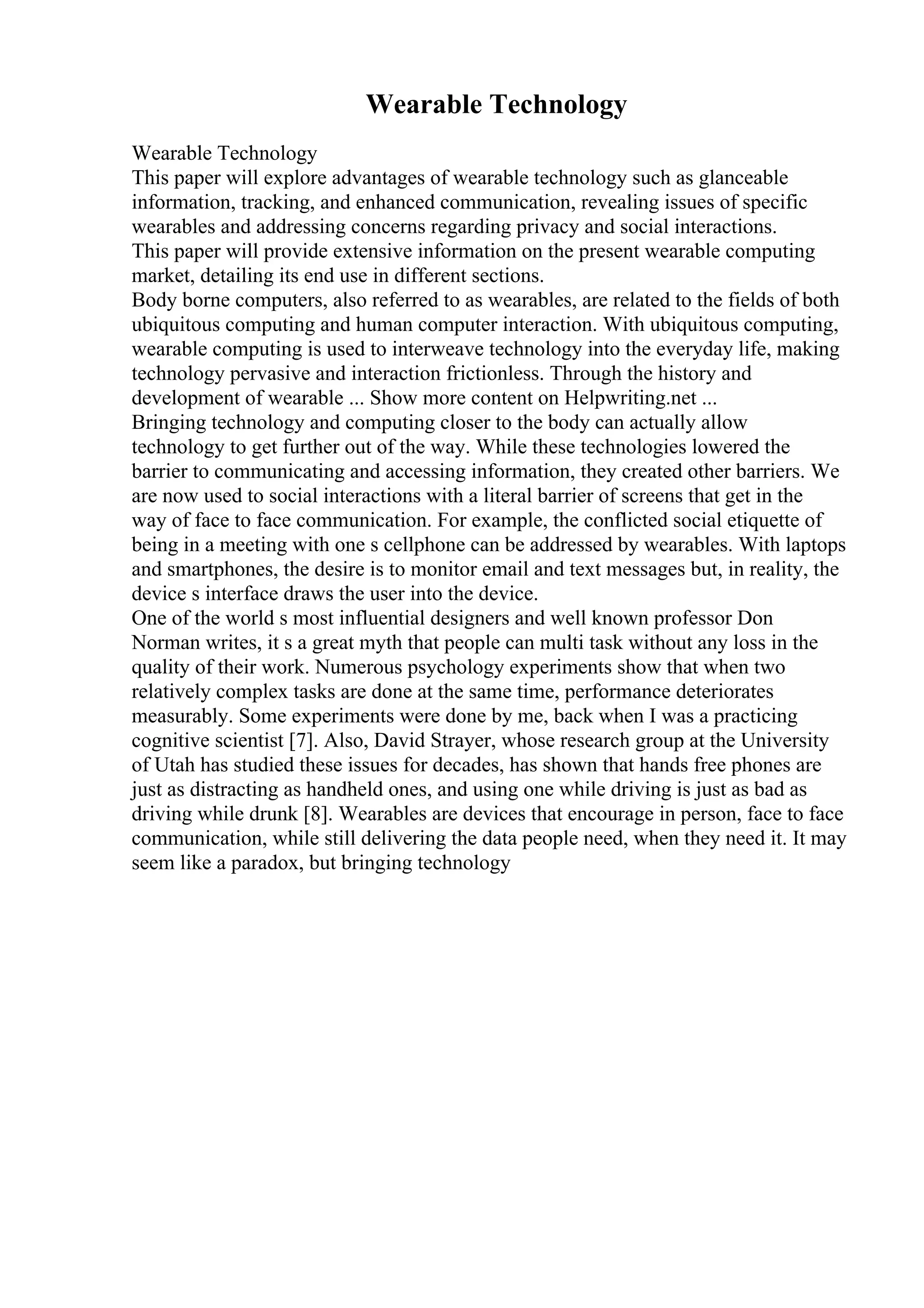 French Essay Example | PDF