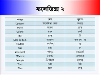 French for Bengalis Beginners chap 1 | PDF