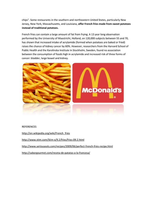 French fries | PDF