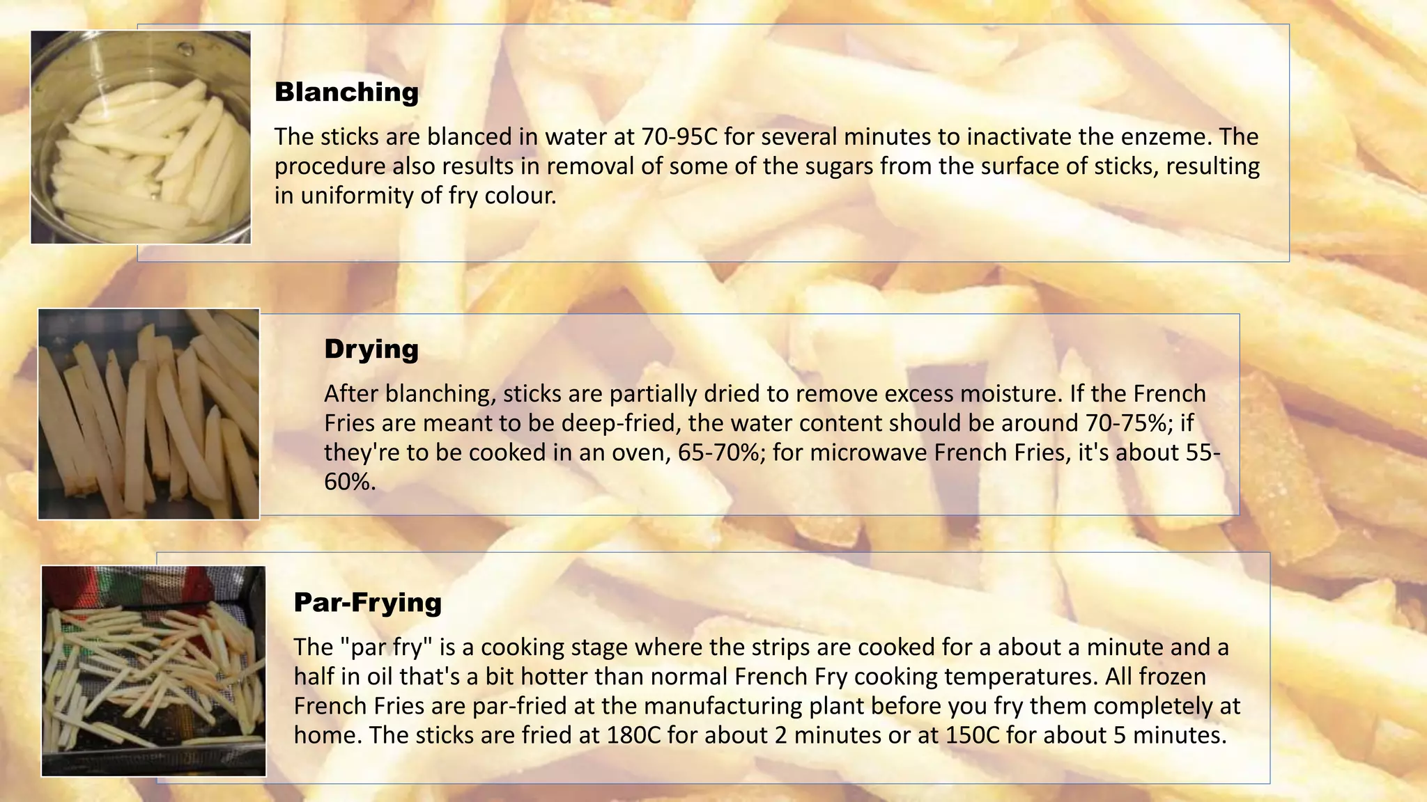 FRENCH FRIES - PROCESSING | PPTX