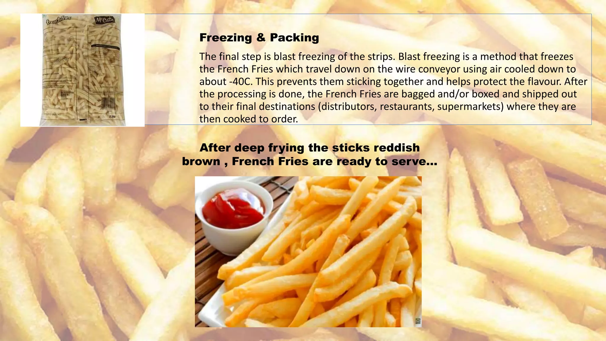 FRENCH FRIES - PROCESSING | PPTX