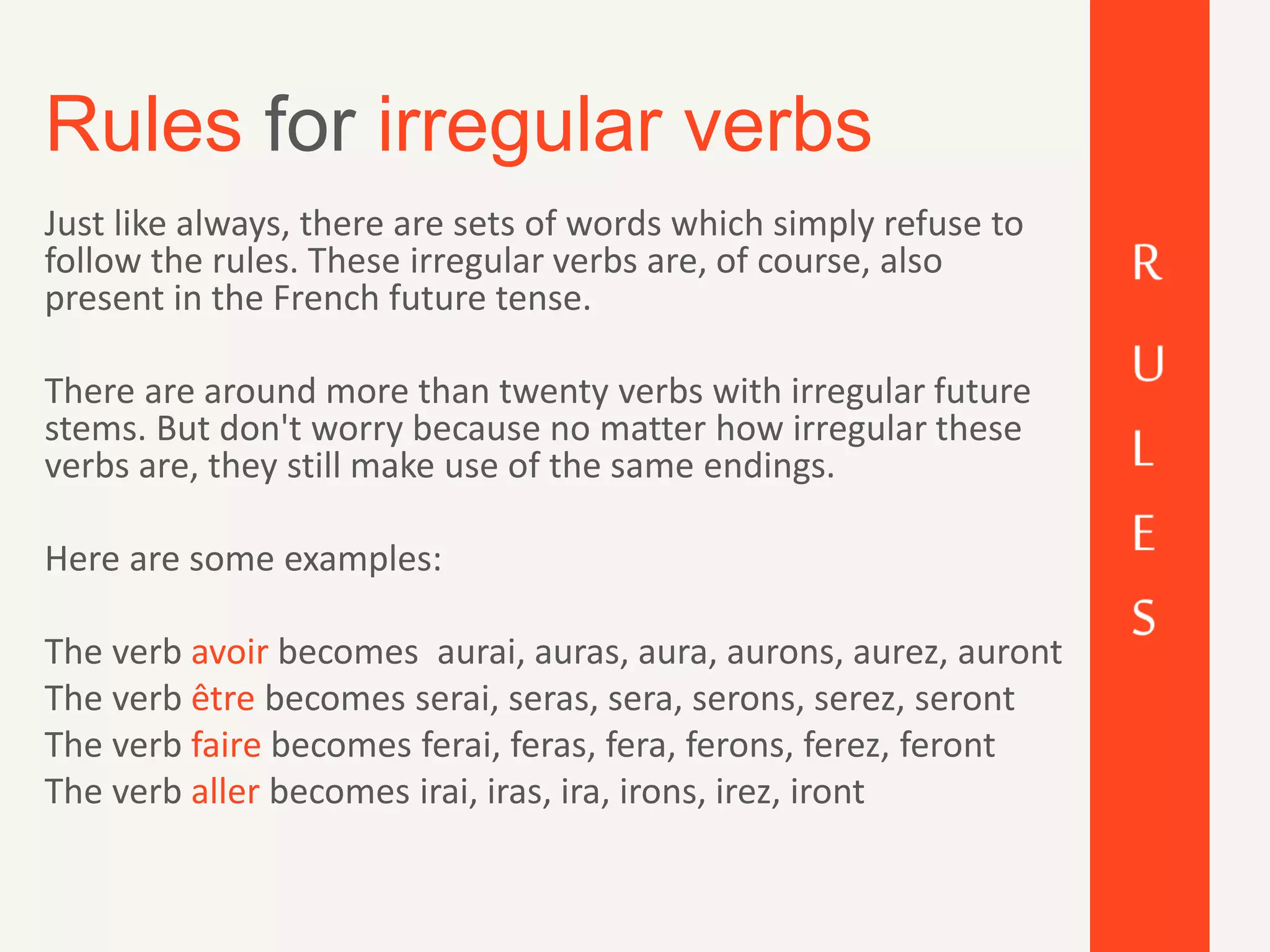 French future tenses | PDF