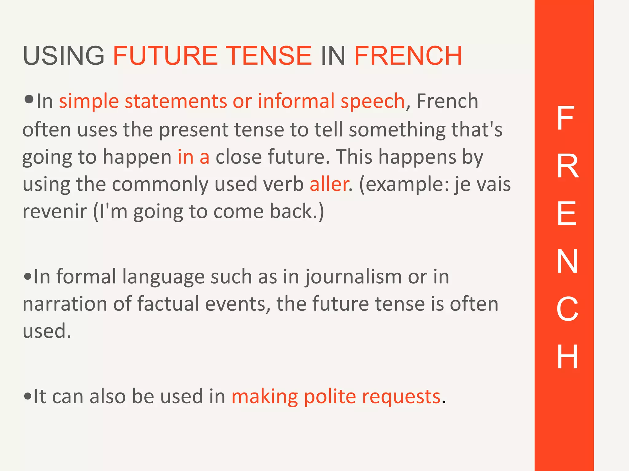 French future tenses | PDF