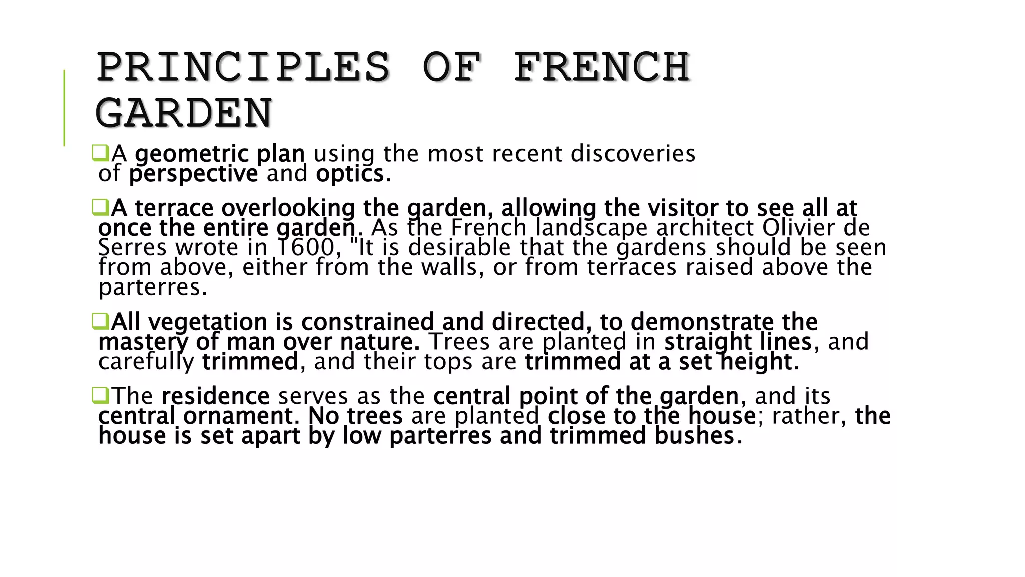 French garden ppt | PPTX