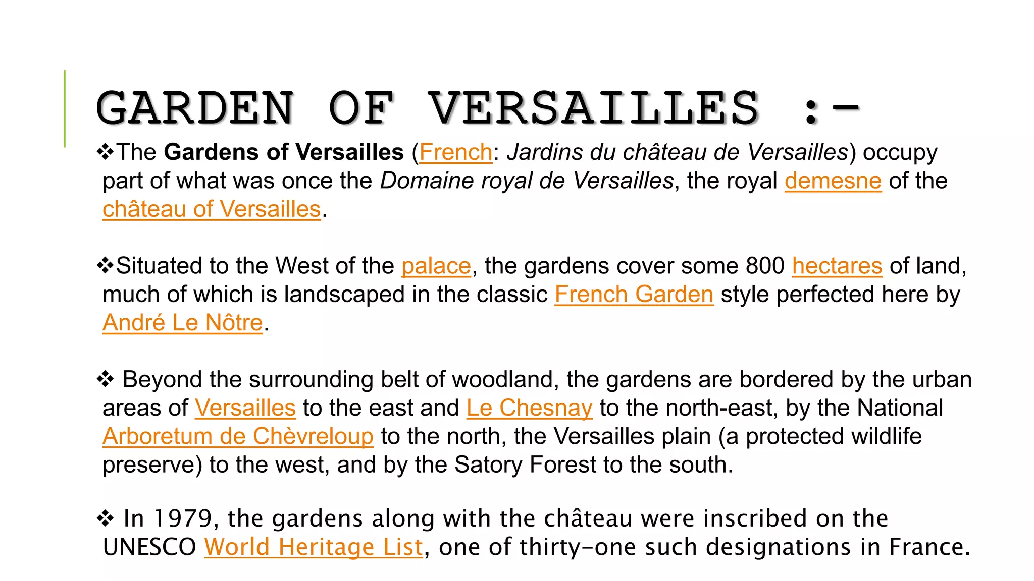 French garden ppt | PPTX