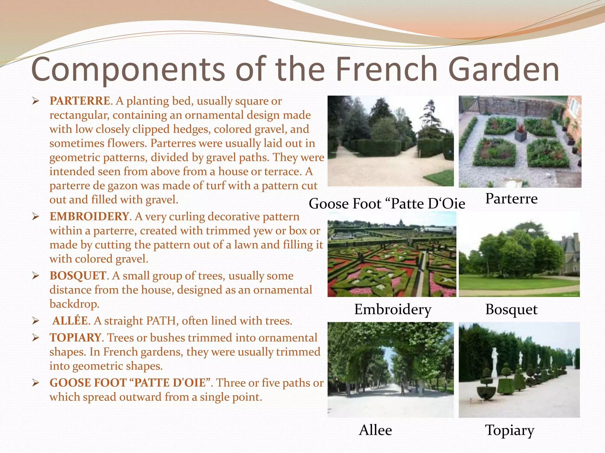 French gardens | PPTX